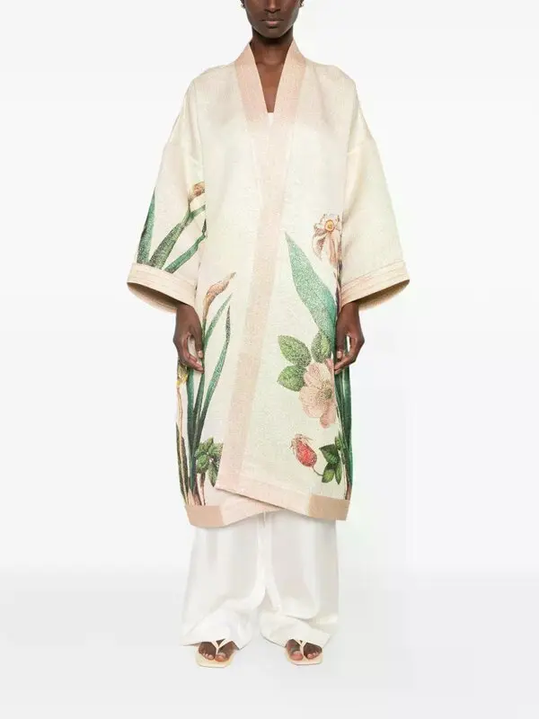 PIERRE-LOUIS MASCIA Floral Print Kimono Jacket