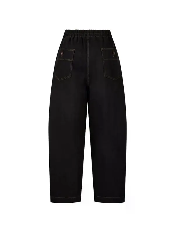 STUDIO TOMBOY Contrast-stitch Cotton Trousers