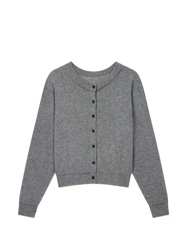 STUDIO TOMBOY Round-neck Long-sleeve Cardigan