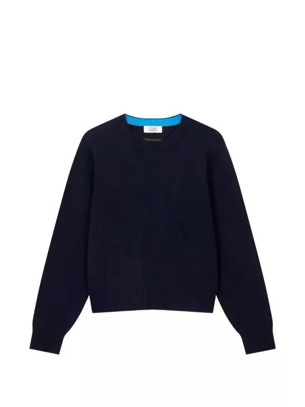 STUDIO TOMBOY Ribbed-trim Crew-neck Sweater