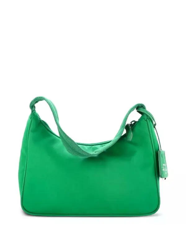 Prada Re-edition 2000 Tessuto Mini Hobo Bag - Green