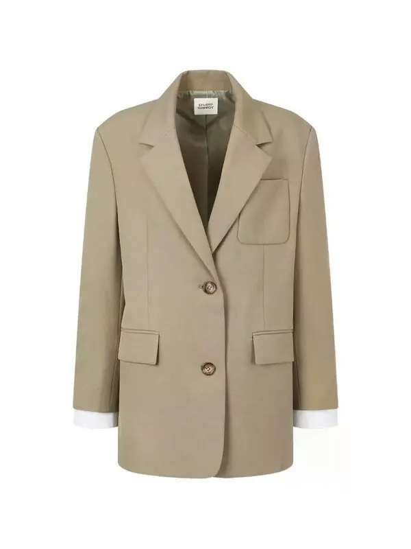 STUDIO TOMBOY Single-breasted Layered-sleeve Blazer