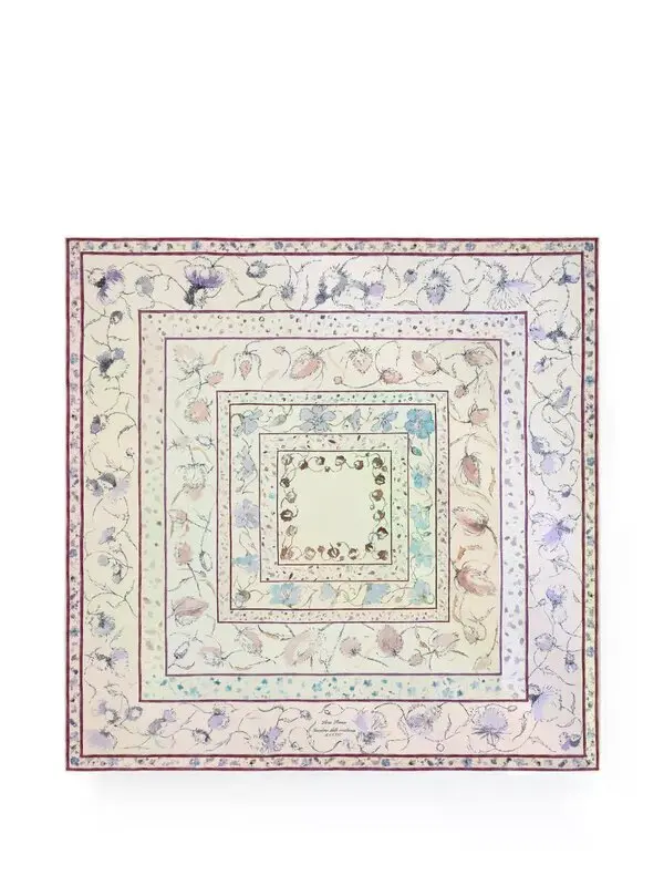 Loro Piana Garden Of Excellence Silk Scarf - Neutrals