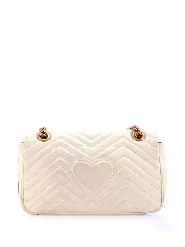 Gucci Gg Marmont Flap Bag Matelasse Leather Medium Shoulder Bag