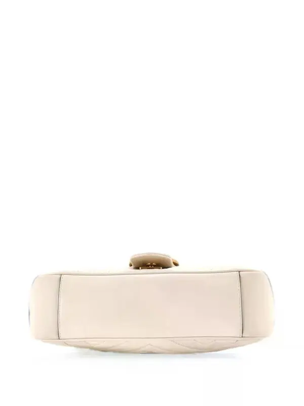 Gucci Gg Marmont Flap Bag Matelasse Leather Medium Shoulder Bag