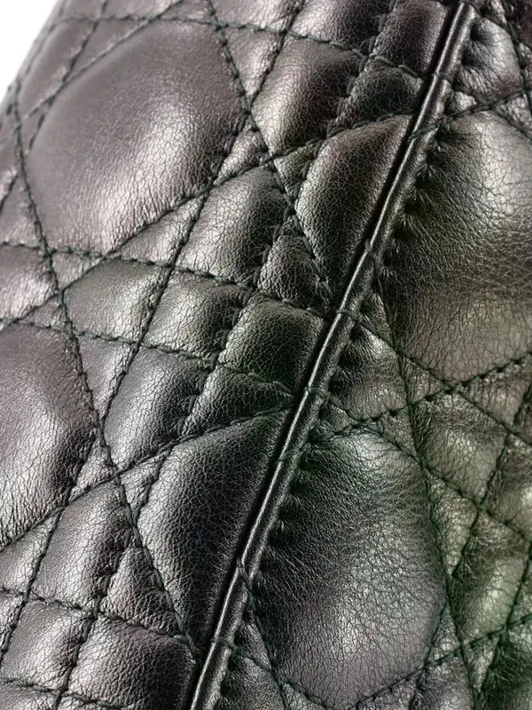 Dior Lady Bag Cannage Quilt Leather Shoulder Bag - Metallic