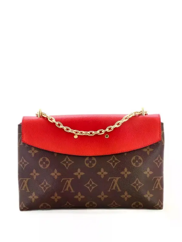 LOUIS VUITTON Saint Placide Handbag Monogram Canvas And Leather Shoulder Bag - Red