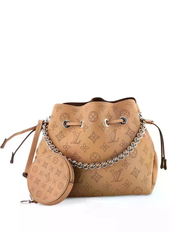 LOUIS VUITTON Bella Mahina Leather Bucket Bag - Neutrals