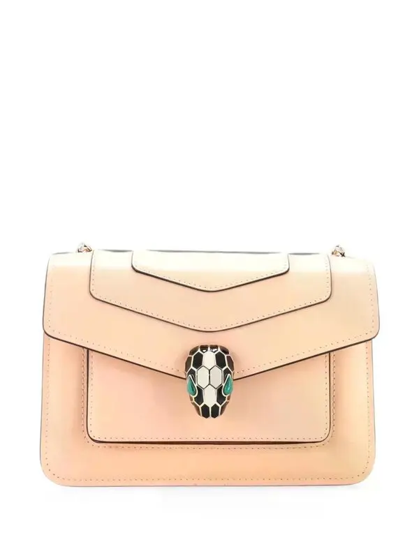 BVLGARI Serpenti Forever Leather Mini Shoulder Bag - Neutrals