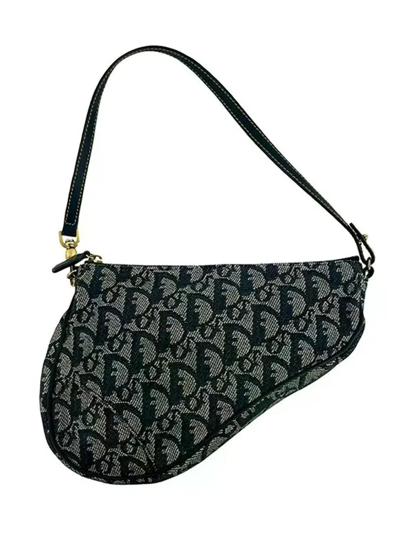 Dior 2010-2026 Mini Diorissimo Canvas Saddle Pochette Shoulder Bag
