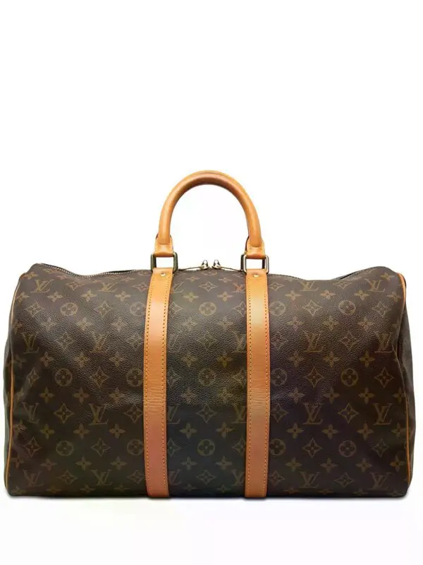 LOUIS VUITTON 1987 Monogram Keepall 45 Travel Bag - Brown
