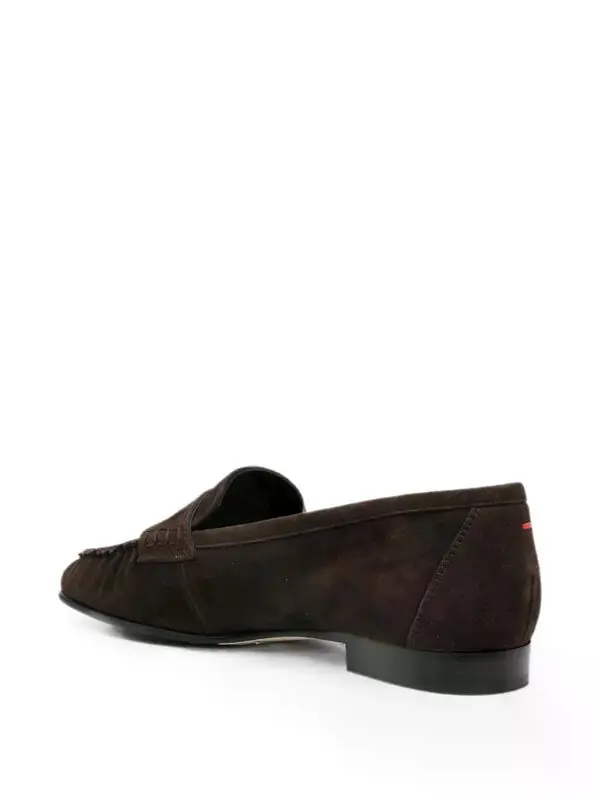 AeydĒ Aldous Suede Penny-slot Loafers - Brown