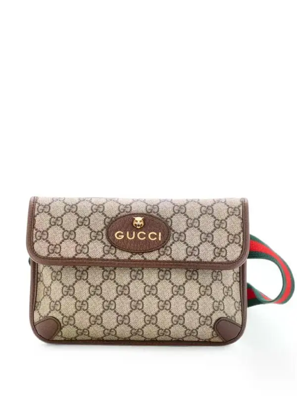 Gucci Neo Vintage Gg Coated Canvas Belt Bag - Brown