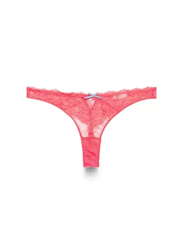 FLEUR DU MAL Bianca Lace Thong