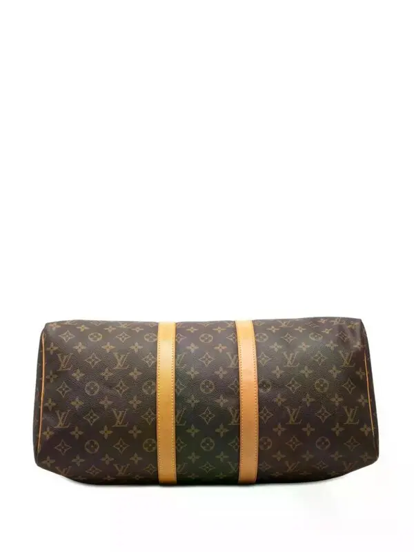 LOUIS VUITTON Monogram Keepall 45 Travel Bag - Brown