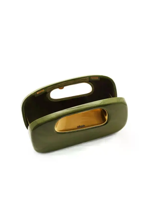 Cult Gaia Amara Marbled Clutch Bag
