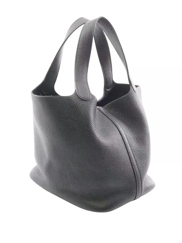Hermès Clemence Picotin Lock 22 Handbag - Black