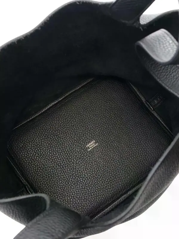 Hermès Clemence Picotin Lock 22 Handbag - Black