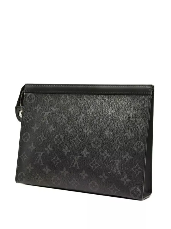 LOUIS VUITTON 2019 Monogram Eclipse Pochette Voyage Mm Clutch Bag