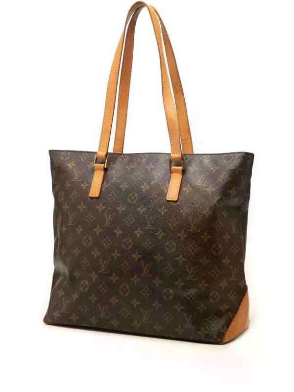 LOUIS VUITTON Monogram Canvas Cabas Mezzo Tote Bag - Brown