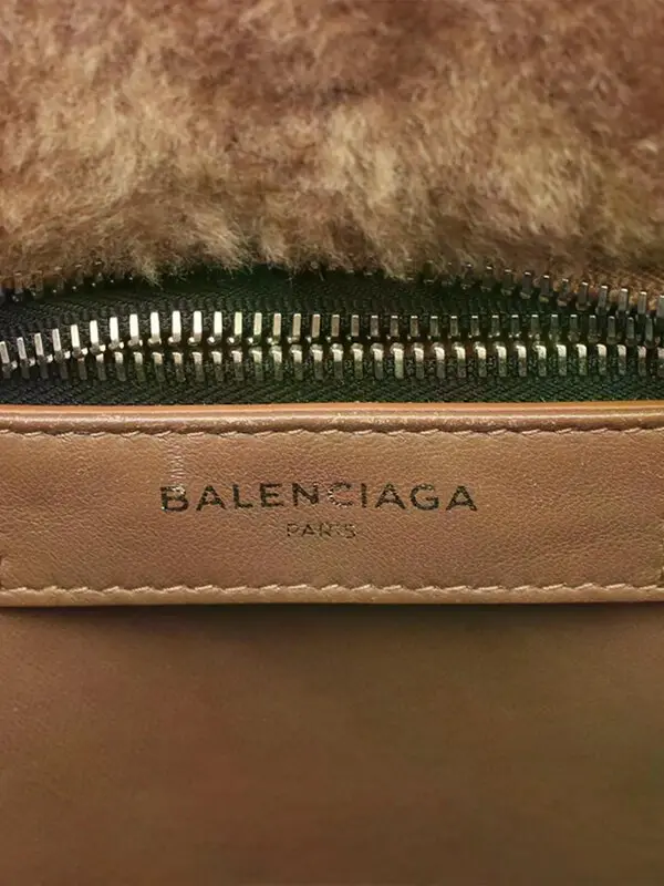 Balenciaga Xs Fur Bazar Shopper Satchel