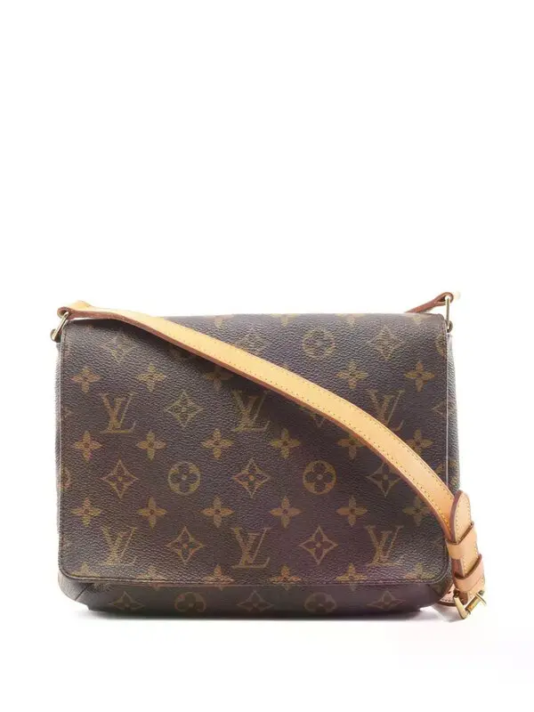 LOUIS VUITTON Monogram Musette Tango Crossbody Bag - Brown