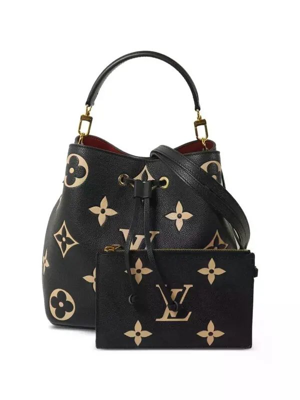 LOUIS VUITTON Neo Noe Mm Monogram Empreinte Shoulder Bag - Black