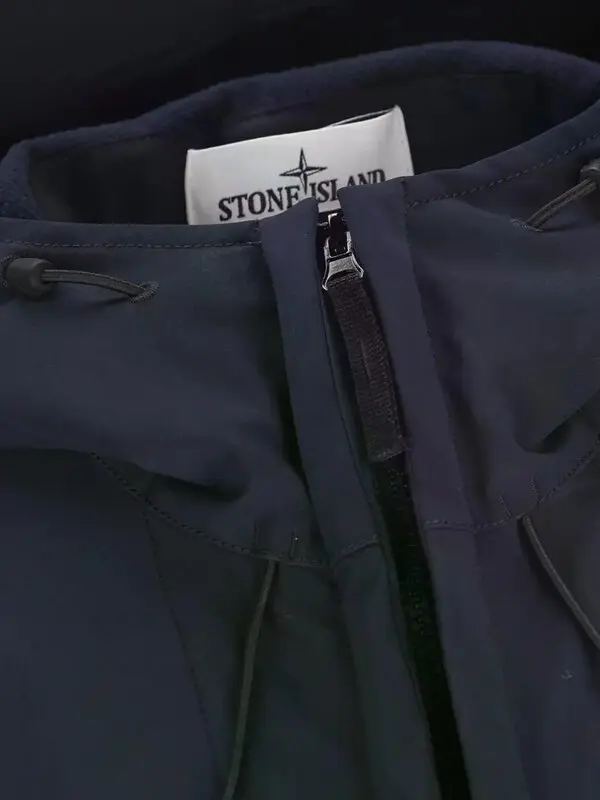 Stone Island Hooded Logo-patch Jacket