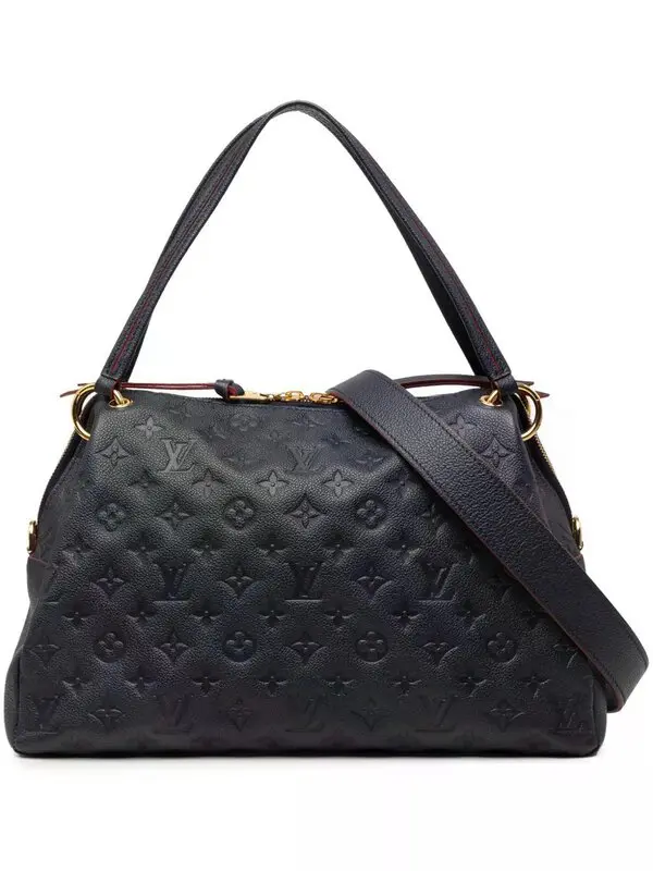 LOUIS VUITTON 2019 Monogram Empreinte Ponthieu Pm Satchel - Blue