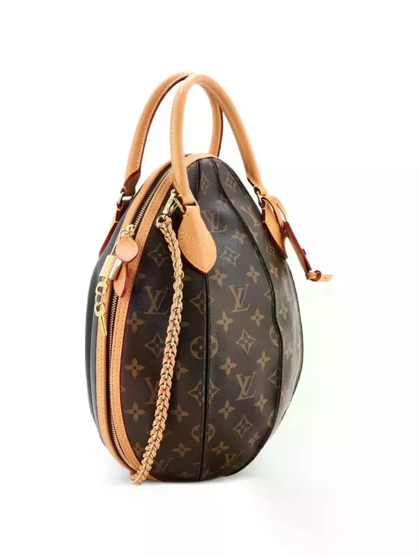 LOUIS VUITTON Monogram Canvas And Leather Satchel - Black