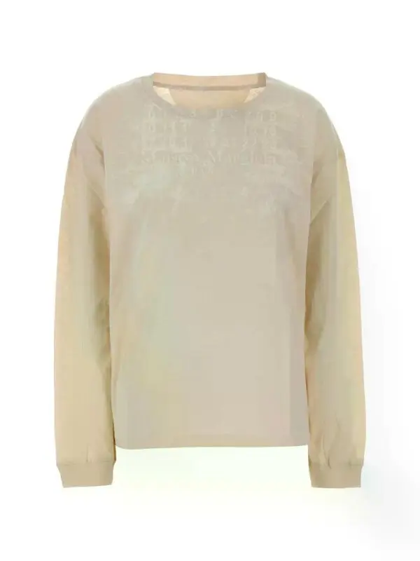 MAISON MARGIELA Logo Print Long Sleeve T-shirt