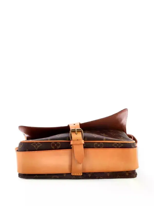 LOUIS VUITTON Cartouchiere Gm Monogram Canvas Crossbody Bag - Brown