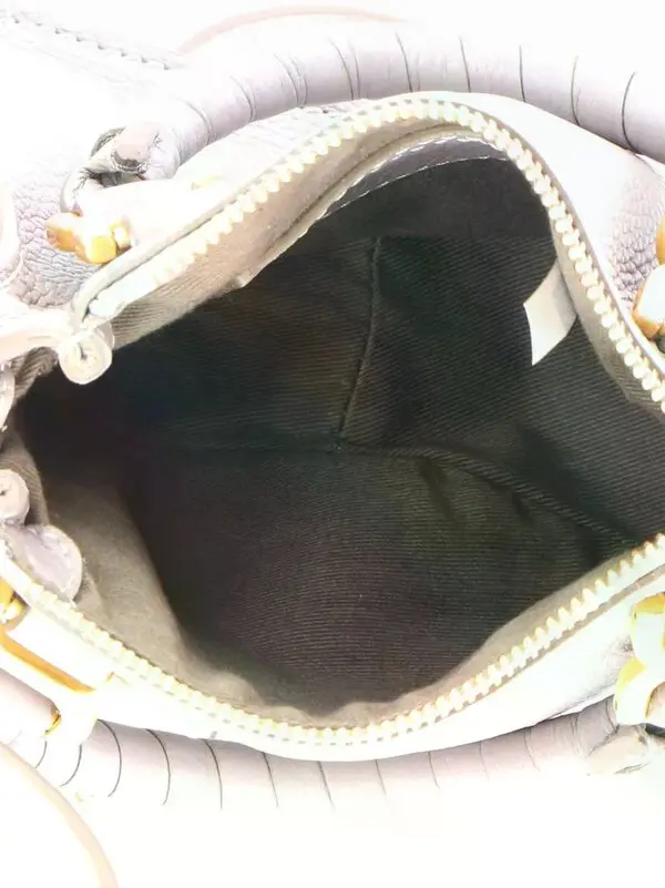 Chloé Marcie Satchel Leather Baby Crossbody Bag - Grey