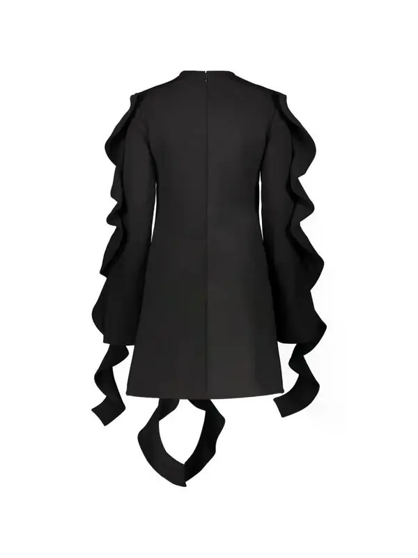 ELLERY Ruffle-detail Long-sleeve Mini Dress