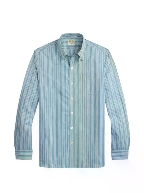 Ralph Lauren Striped Long-sleeved Shirt - Blue