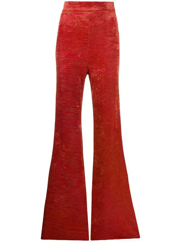 ELLERY Flared Velvet Trousers