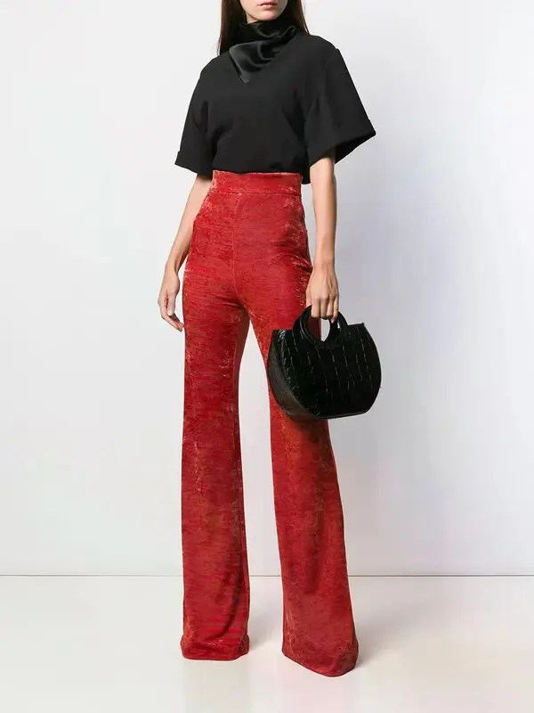 ELLERY Flared Velvet Trousers