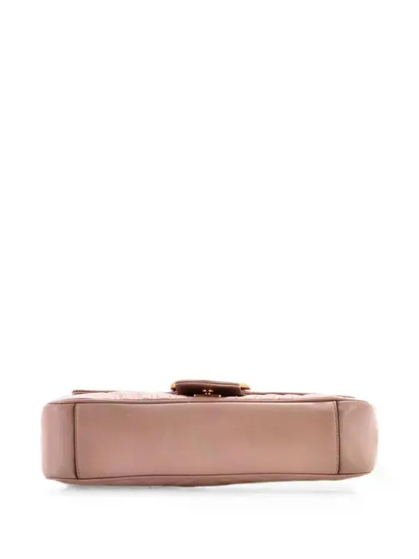 Gucci Gg Marmont Flap Bag Matelasse Leather Medium Shoulder Bag