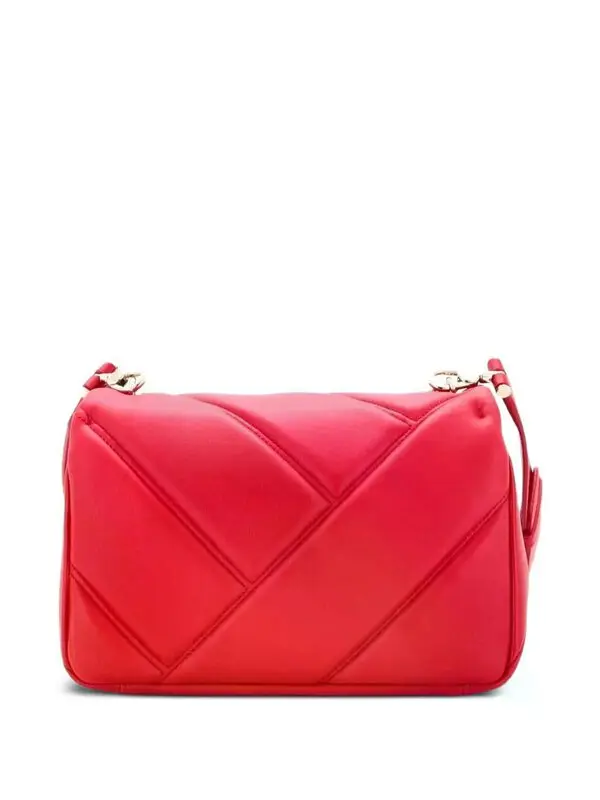BVLGARI Serpenti Cabochon Diagonal Quilted Leather Small Messenger Bag - Red