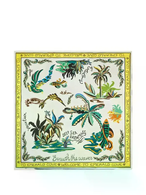 ALEMAIS Day Dream Graphic-print Scarf