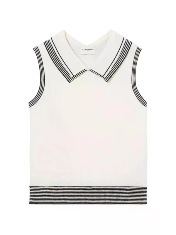 Claudie Pierlot Stripe-trim Sleeveless Top