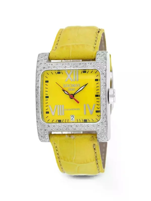 Locman Diamond Classic 33mm Watch - Yellow