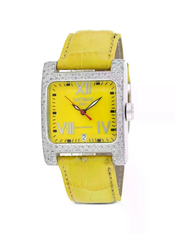 Locman Diamond Classic 33mm Watch - Yellow