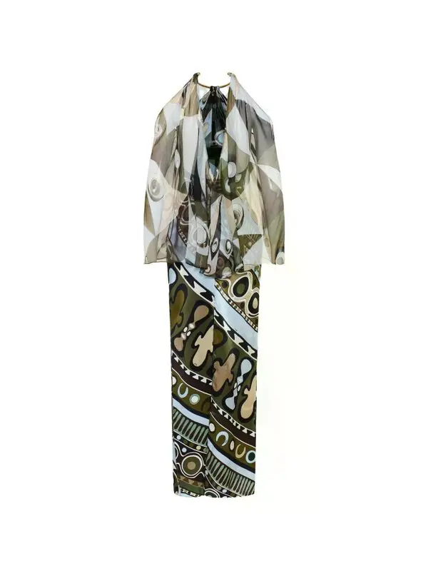 Emilio Pucci Iride-print Silk-chiffon Maxi Dress