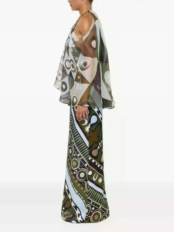 Emilio Pucci Iride Print Silk-chiffon Maxi Dress