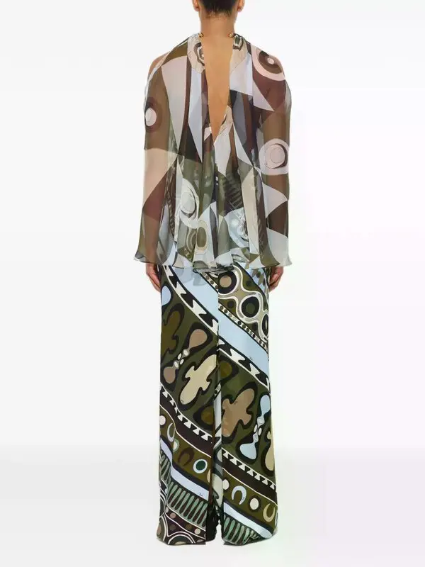 Emilio Pucci Iride Print Silk-chiffon Maxi Dress