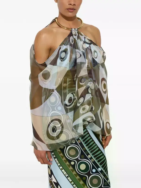 Emilio Pucci Iride Print Silk-chiffon Maxi Dress