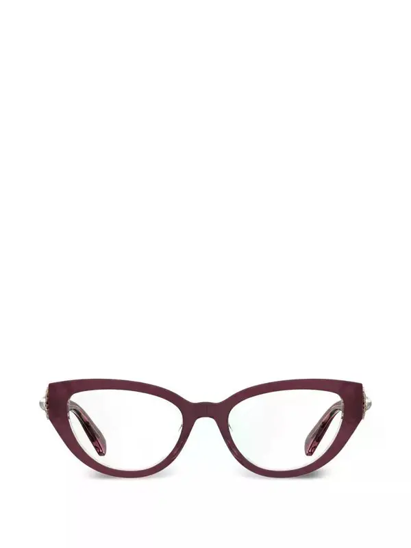 Moschino Cat Eye Frame Glasses - Red