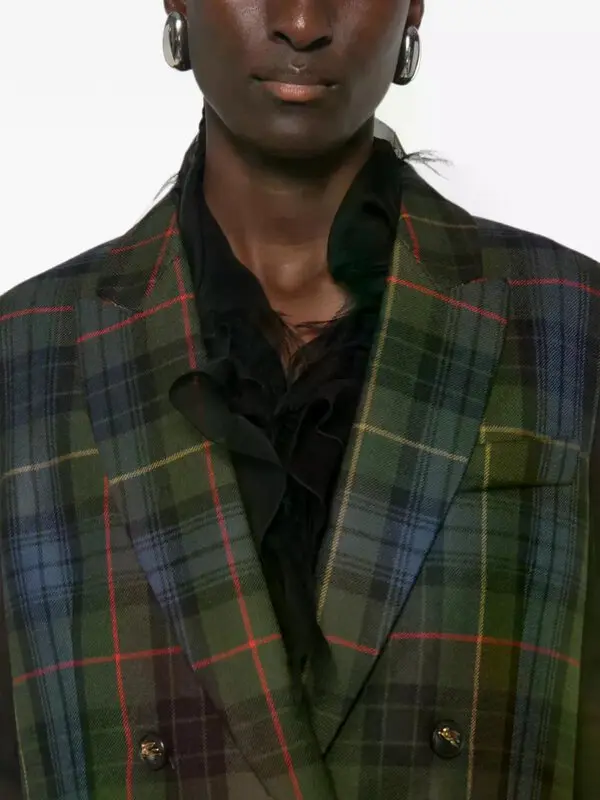 Etro Double-breasted Tartan Gilet
