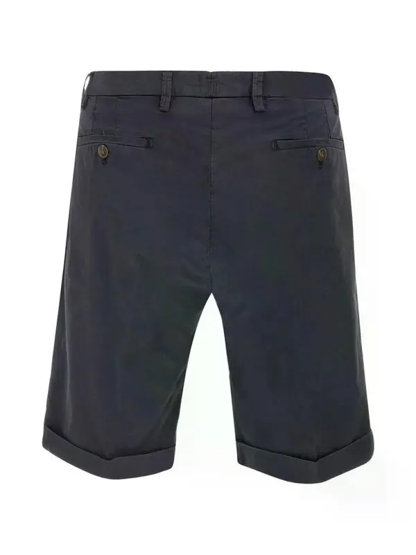 BRIGLIA 1949 Turn-up Cuff Tailored Shorts - Blue